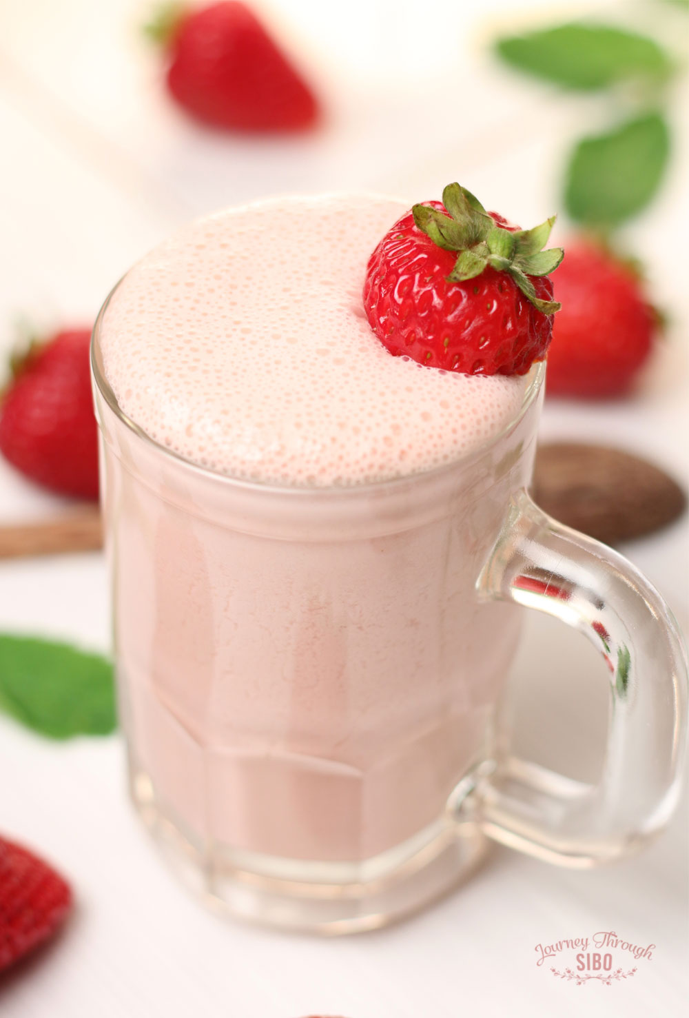 Strawberry Milkshake Smoothie | Journey Through SIBO
